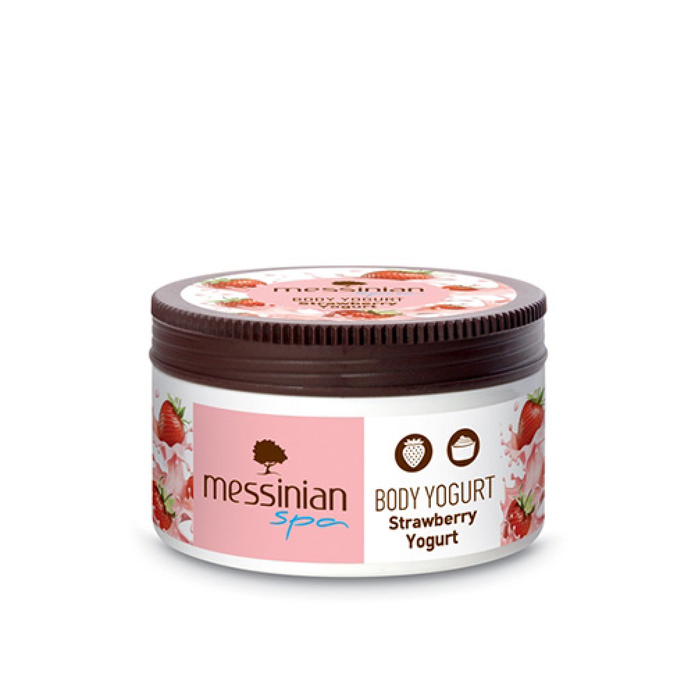 Messinian Spa Body Yogurt Strawberry Ενυδατικό Βούτυρο Σώματος με Άρωμα ...