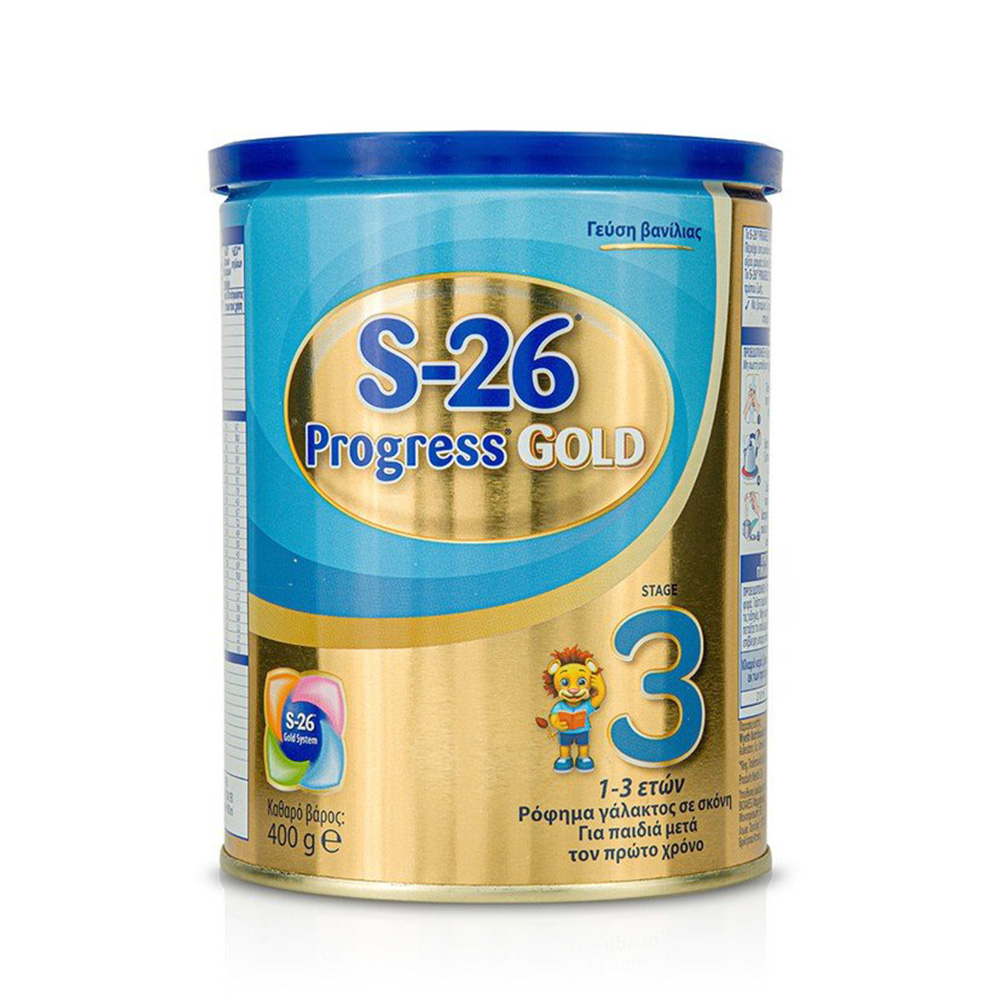 Wyeth S-26 Progress Gold 3 Γάλα σε Σκόνη για Παιδιά 1-3 Ετών 400g ...
